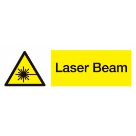 Laser Beam Sign 600x200mm Vinyl